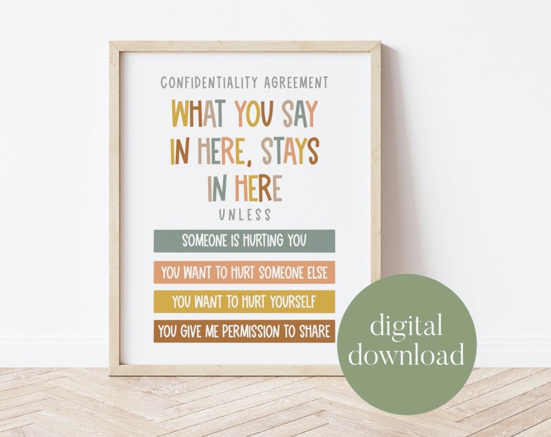 What You Say in Here, Stays in Here | Counseling Office Decor ...