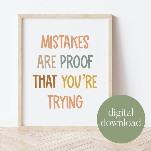 Mistakes Are Proof - Etsy