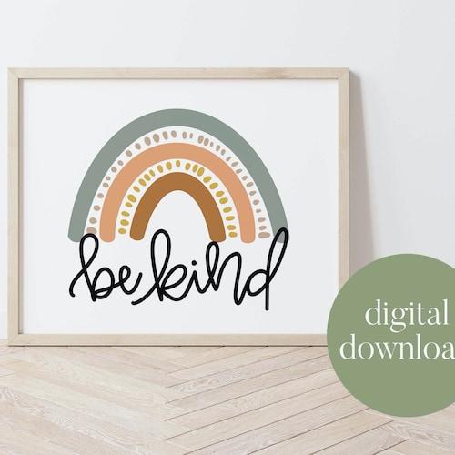 Be Kind Boho Classroom Decor Be Kind Motivational Wall - Etsy