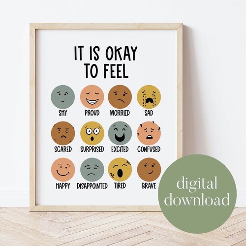 It is Okay to Feel Boho Classroom Decor My Feelings - Etsy
