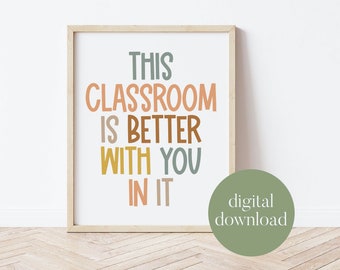 This Classroom is Better Because You Are in It Boho Classroom Decor ...