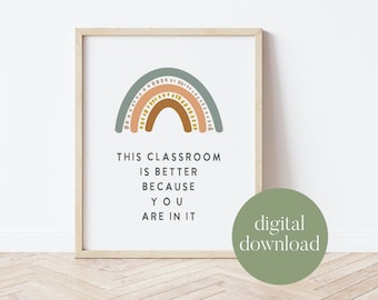 This Classroom is Better Because You Are in It | Boho Classroom Decor ...