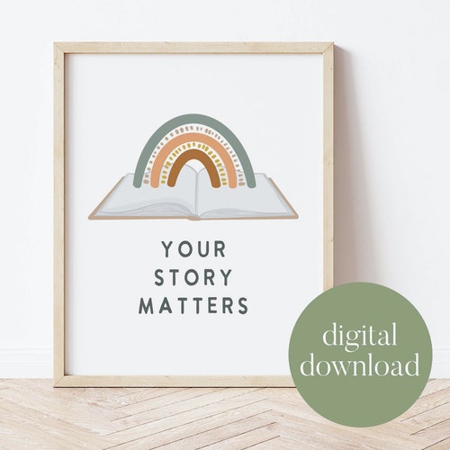 Your Story Matters Boho Classroom Decor Classroom Poster - Etsy