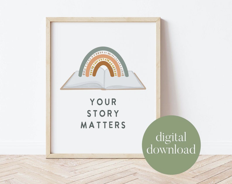 Your Story Matters Boho Classroom Decor Classroom Poster | Etsy