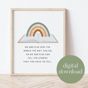No One Else Can Tell the Stories That You Have to Tell Boho - Etsy