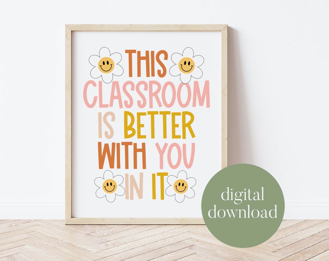 This Classroom is Better With You in It | Retro Classroom Decor ...