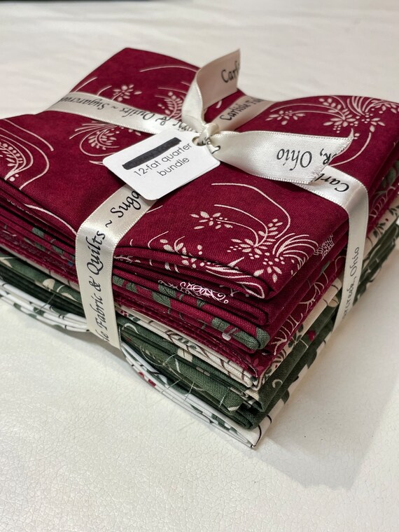 Holly Taylor Winter Flurries Fat Quarter Bundle 12 - Etsy