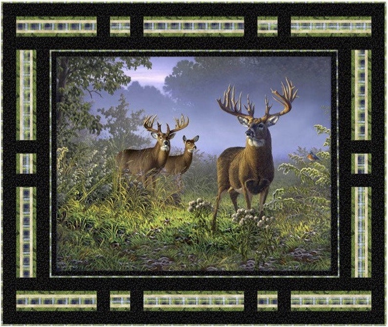 Simply Framed Deer Quilt Kit - Etsy