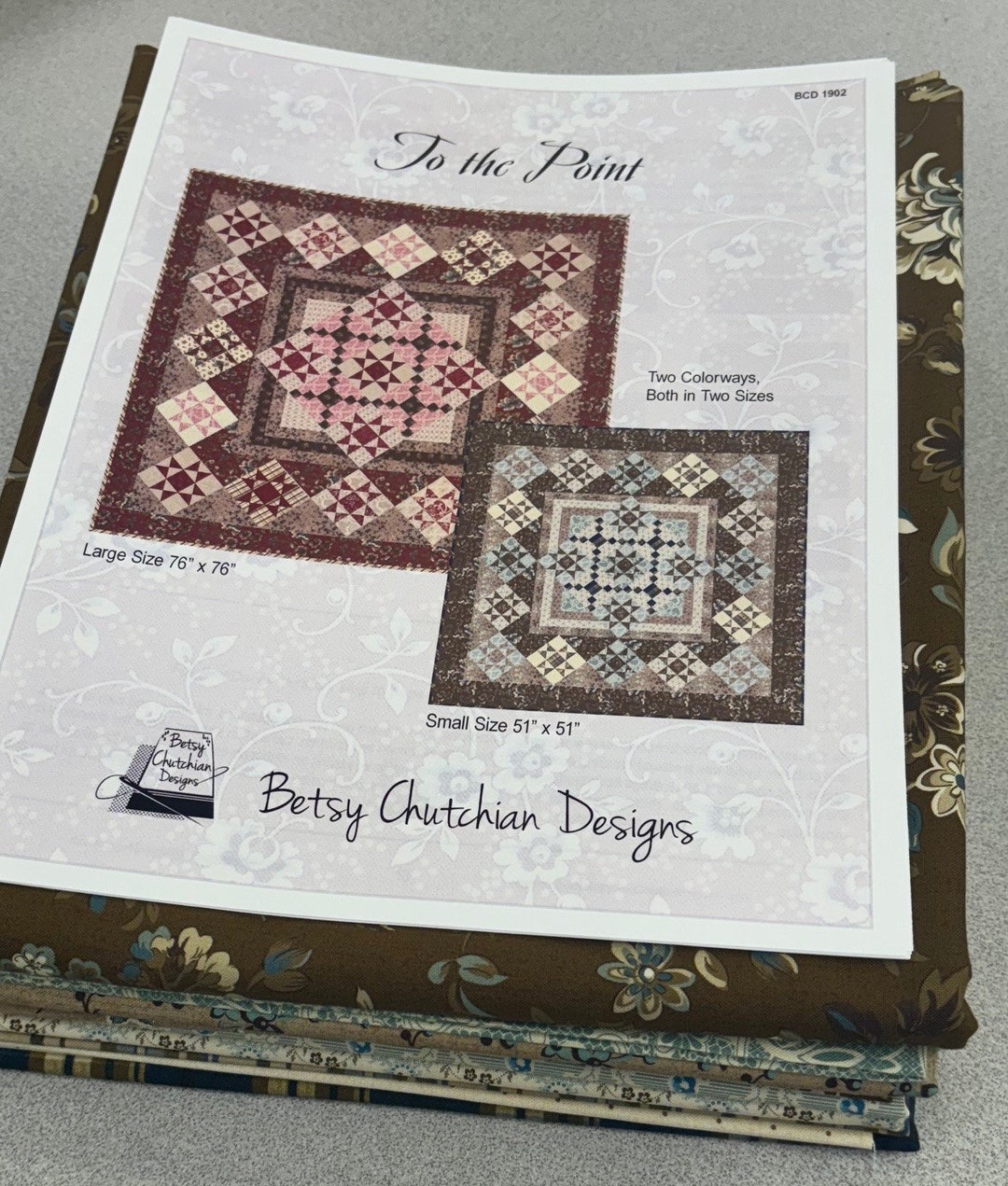 To the Point Quilt Kit - Aqua/toast Colorway - Large Size - Etsy