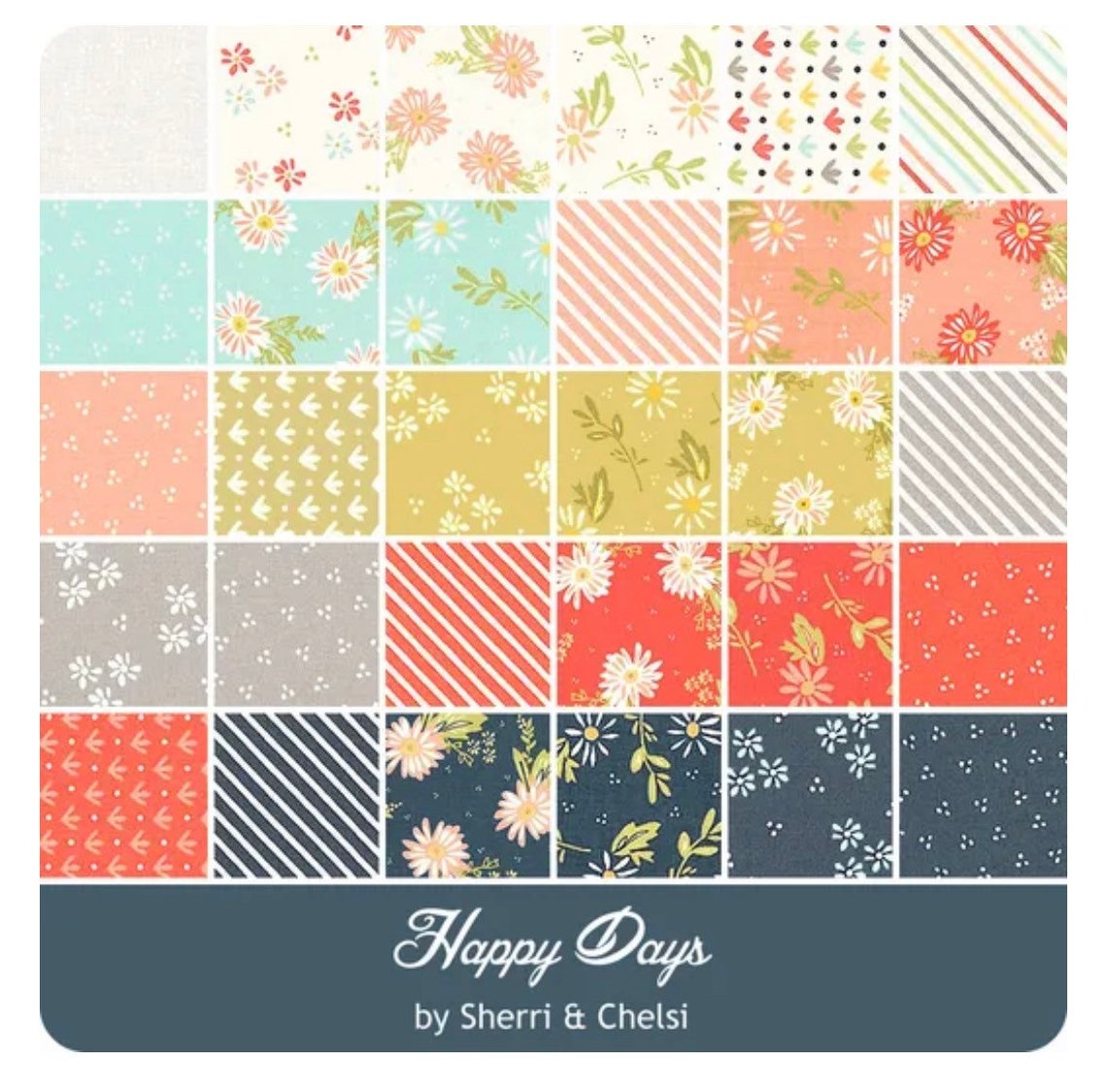 Moda Happy Days by Sherri & Chelsi Jelly Roll - Etsy