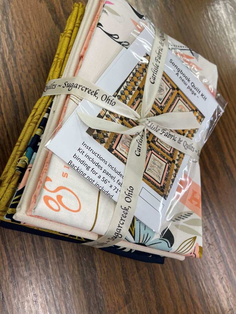 Songbook-a New Page Quilt Kit - Etsy