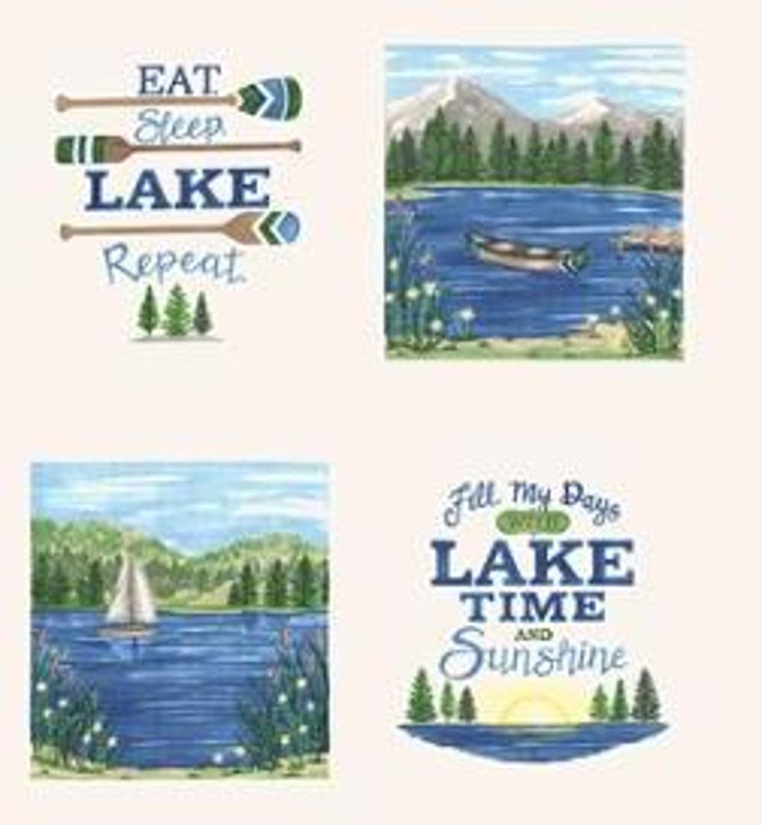 On the Lake Panel - Etsy