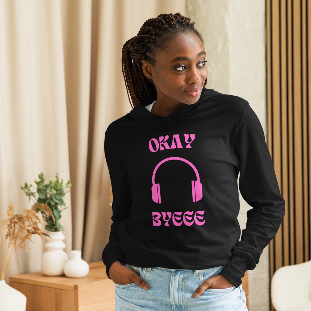 OK BYEEE Hooded Long-sleeve Tee - Etsy