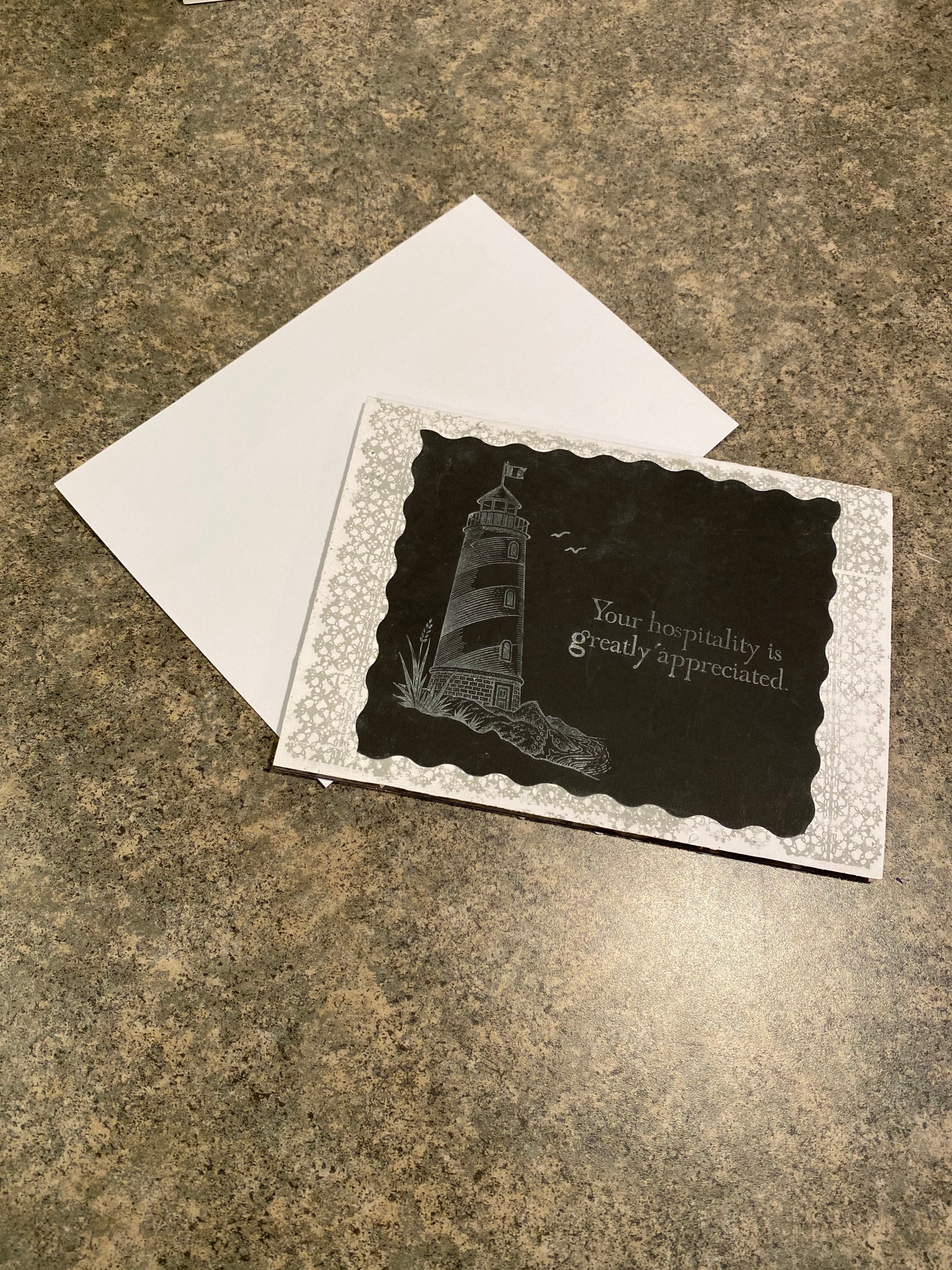 Thank You Hospitality Card - Etsy