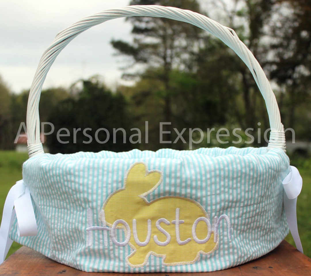 Personalized Easter Basket Liner(basket NOT INCLUDED), Custom Easter ...