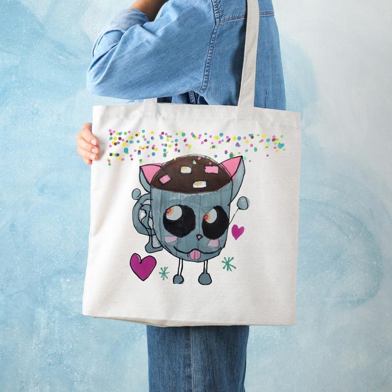 Bring Kids’ Art to Life Custom Tote Bag – Personalized Kids Art Tote ...