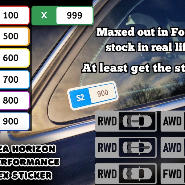 Forza Decals - Etsy UK