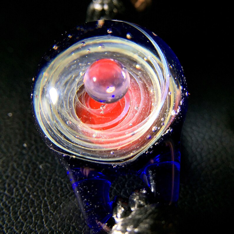 Universe Pendant Space Blown Glass 1 Inchesglass domePlanet | Etsy