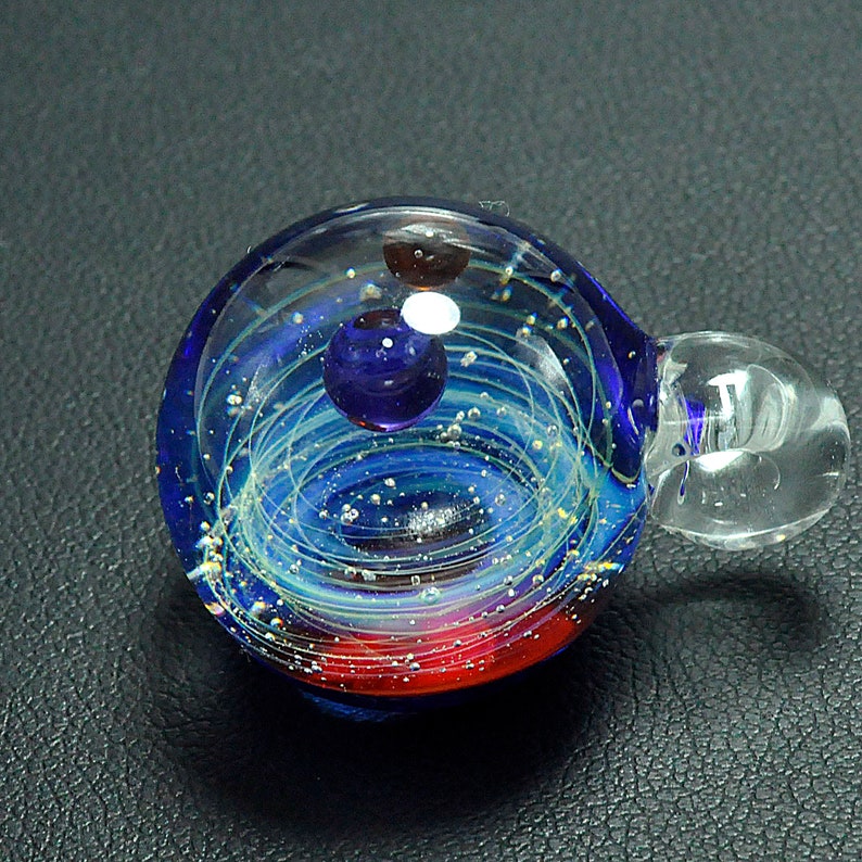 Unique Birthday GiftHandmade Glass Universe Pendant 24mm | Etsy