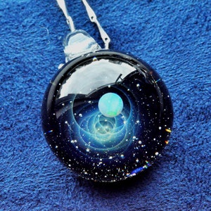 Handmade Glass Universe Pendant 23mmunique Birthday Gift - Etsy
