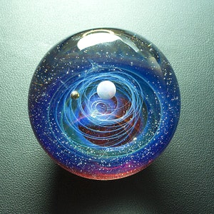 Unique Gift Night Sky Galaxy Marble Universe Pellet Ball Space Blown ...