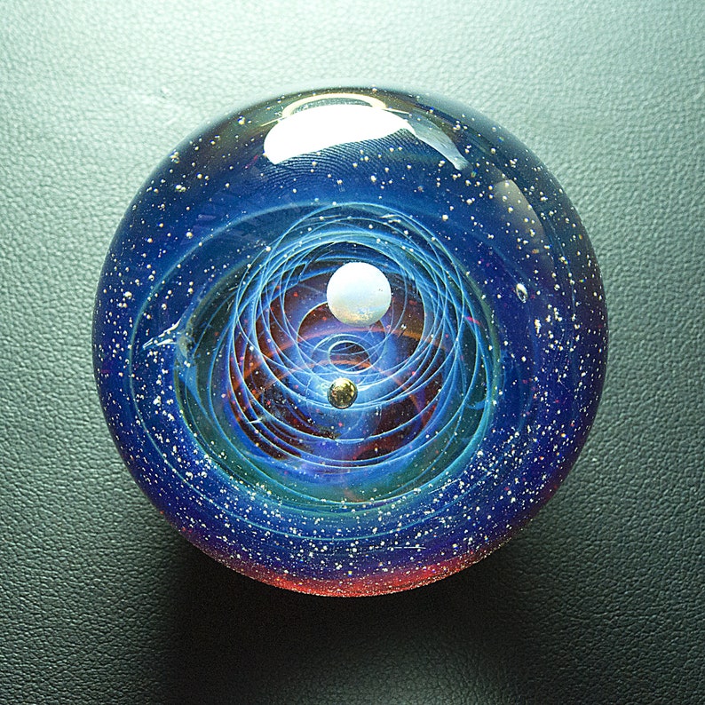 Unique Gift Night Sky Galaxy Marble Universe Pellet Ball Space Blown ...