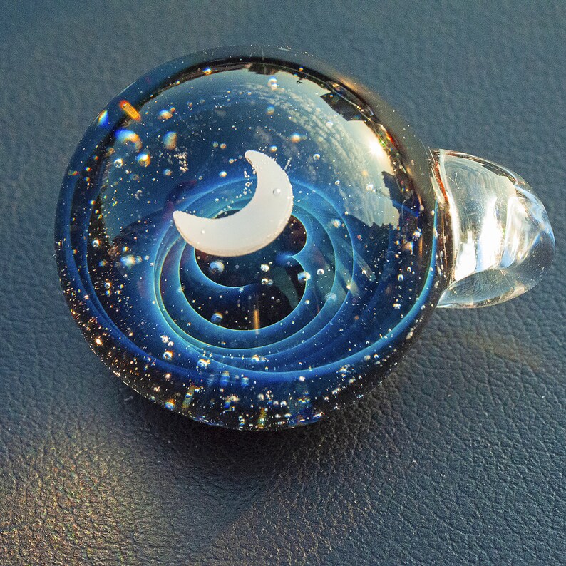 Handmade Glass Universe Pendant 23mmunique Birthday Gift - Etsy