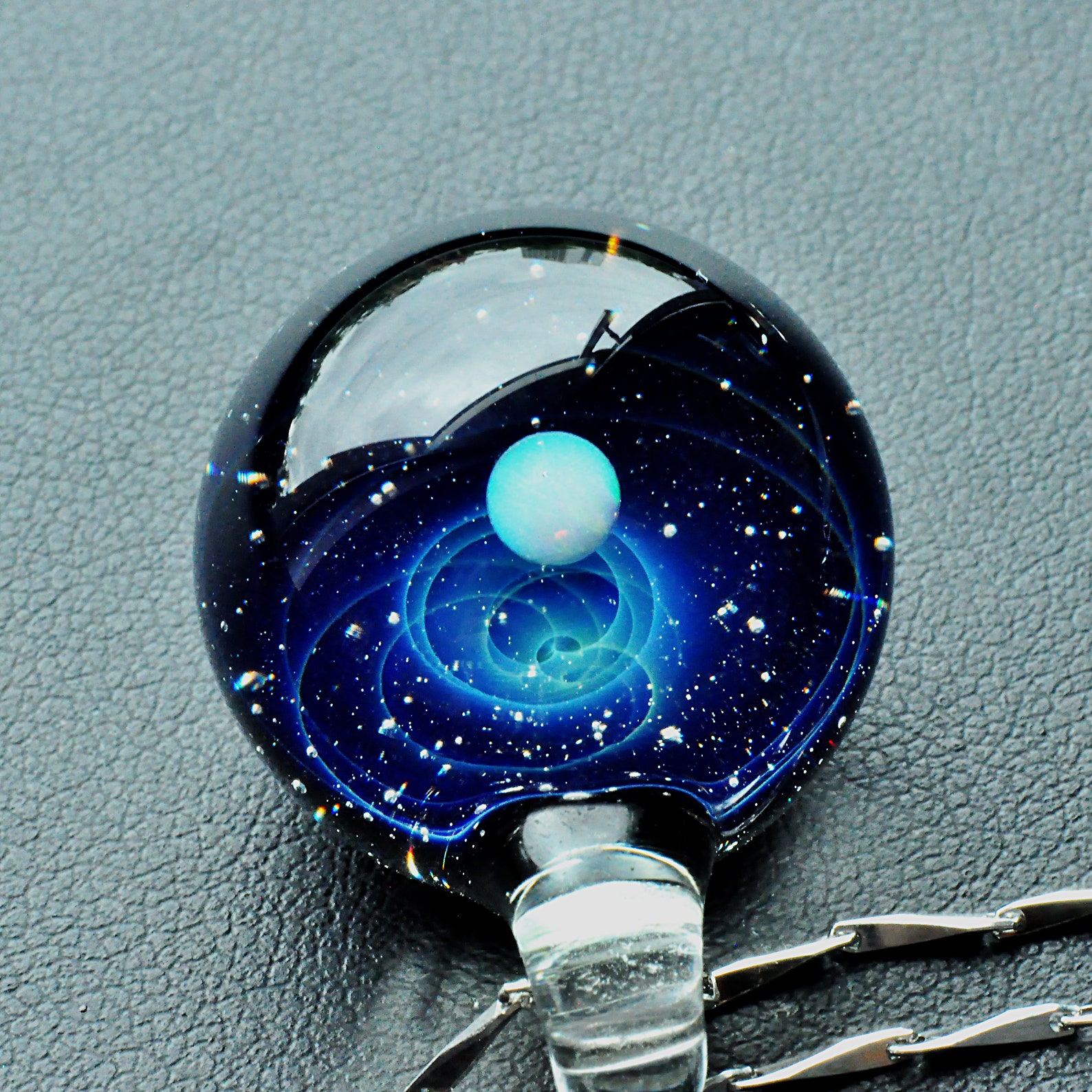 Handmade Glass Universe Pendant 24mmunique Birthday Gift - Etsy