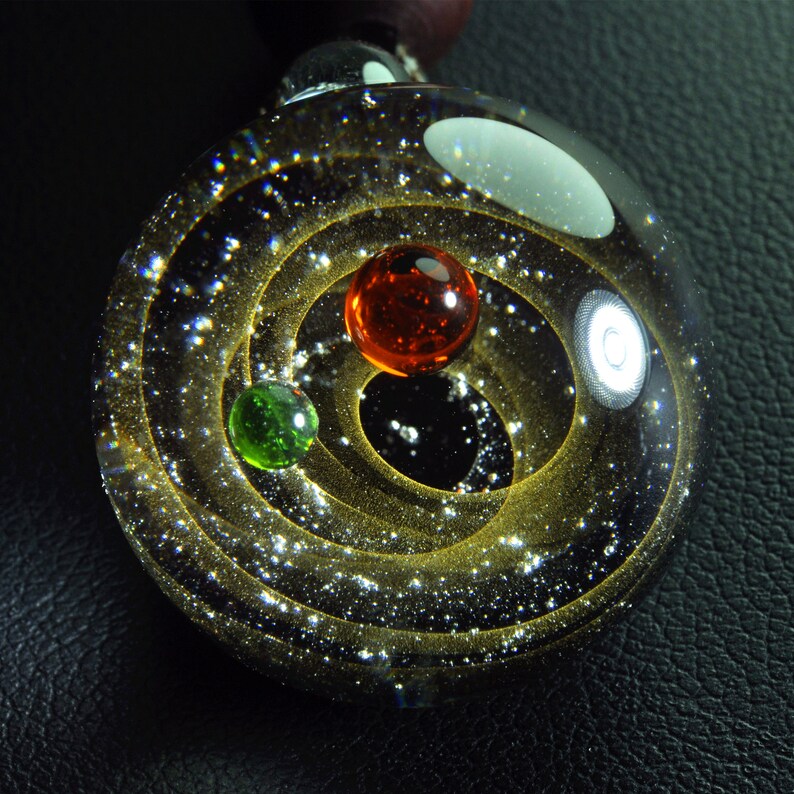 Handmade Glass Universe Pendant 23mmUnique Birthday Gift | Etsy