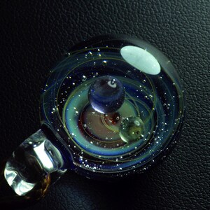 Planet Stars , Glass Dome,spaceblown Glass Universe Pendant 1 Inches ...