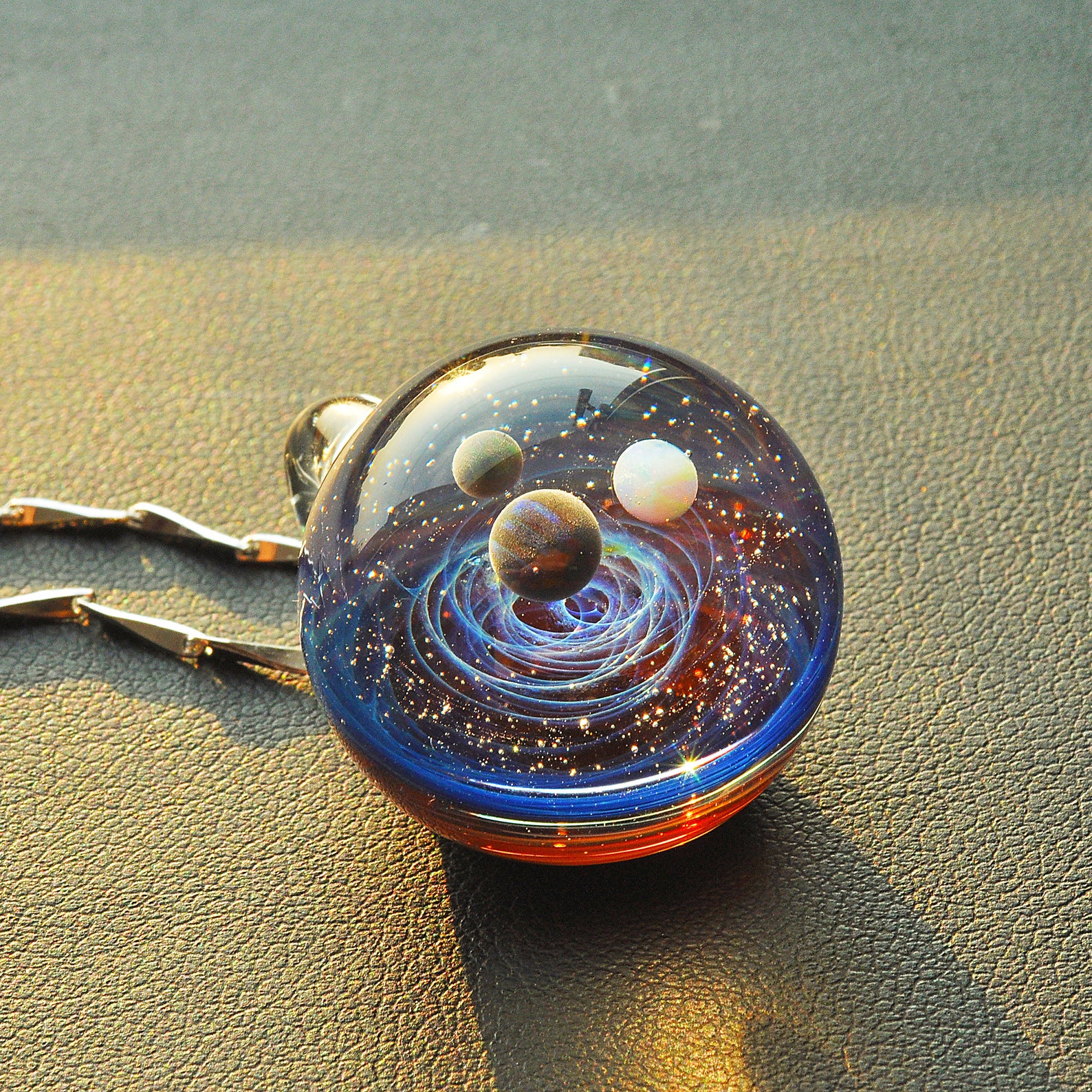 Unique Birthday Gifthandmade Glass Universe Pendant 24mm - Etsy