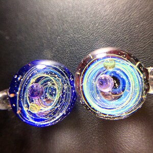 Couple Pendant 1 Inches Planet Stars , Glass Dome,space Glass Universe ...