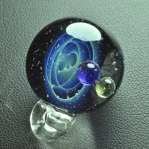 Planet Stars , Glass Dome,spaceblown Glass Universe Pendant 1 Inches ...