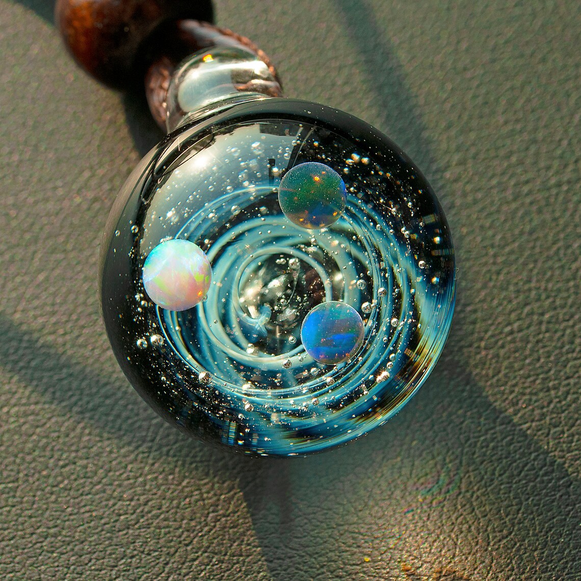 Planet Stars , Glass Dome,spaceblown Glass Universe Pendant 1 Inches ...