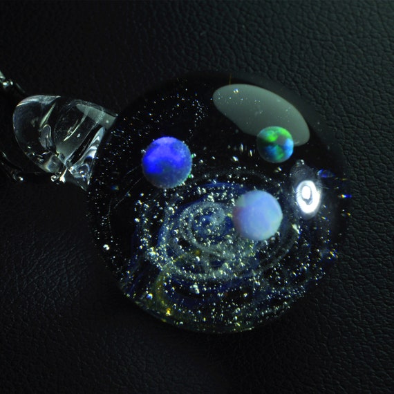 Handmade Glass Universe Pendant 23mmUnique Birthday Gift | Etsy