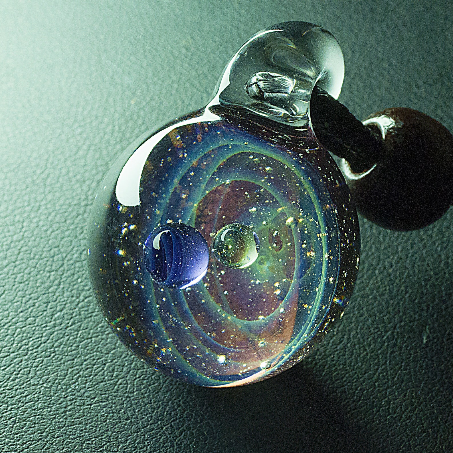Planet Stars Glass Domespaceblown Glass Universe Pendant 1 - Etsy