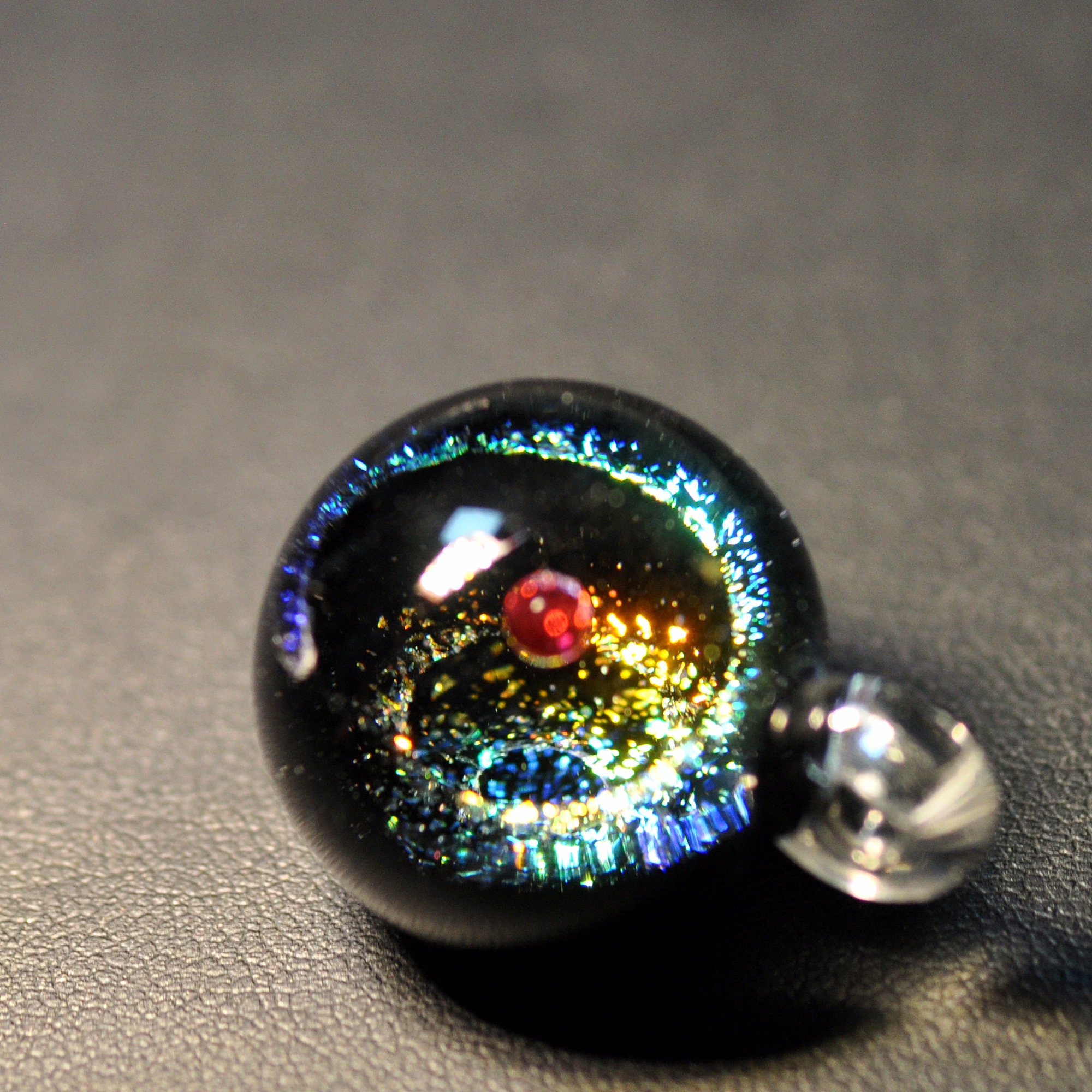 Space Glass Pendant Glass Galaxy Pendant Pendant with | Etsy