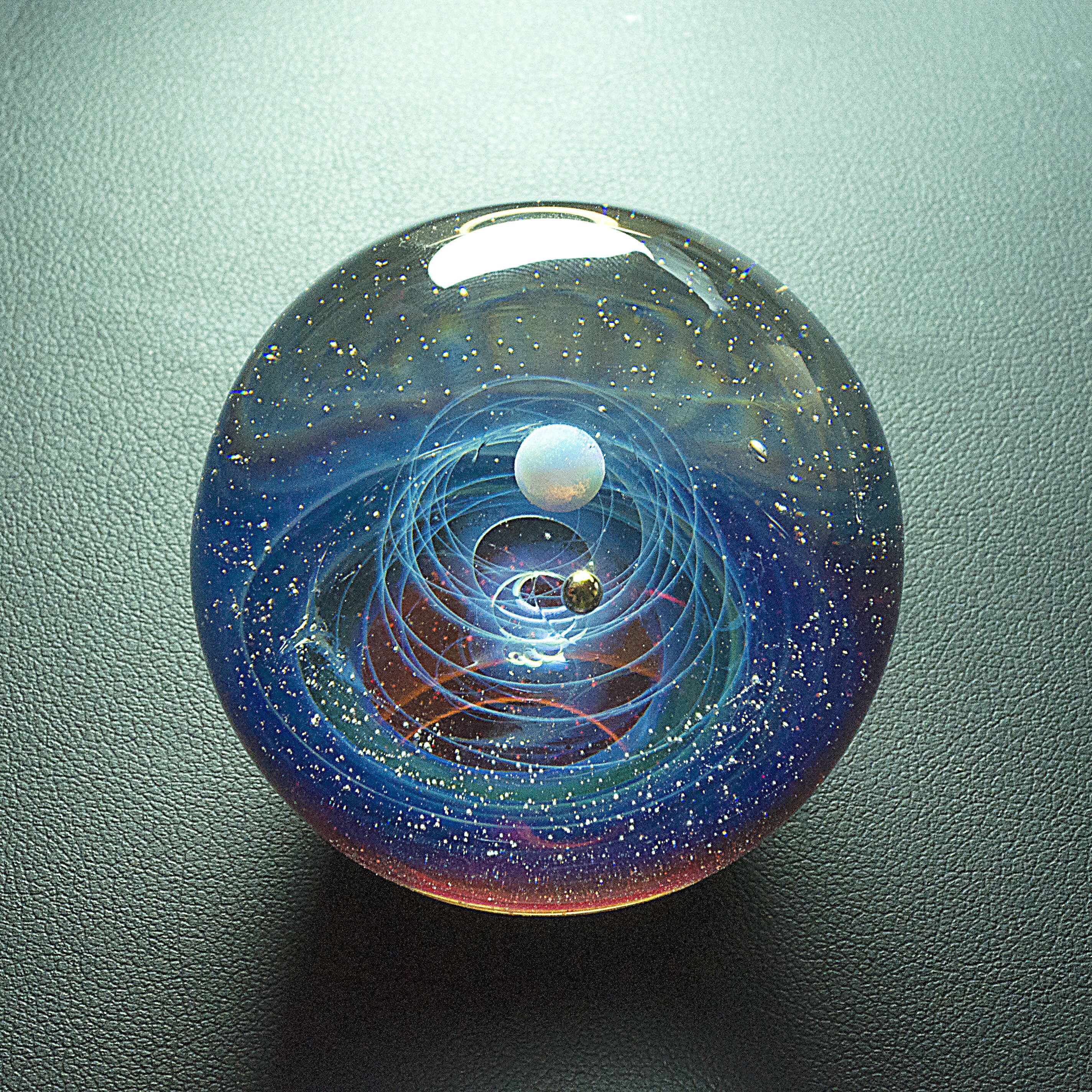 Unique Gift Night Sky Galaxy Marble Universe Pellet Ball Space Blown ...