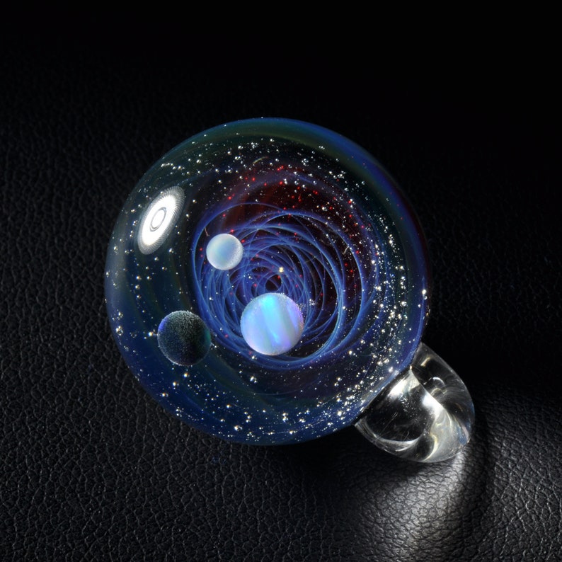 Handmade Glass Universe Pendant 23mmunique Birthday Gift | Etsy