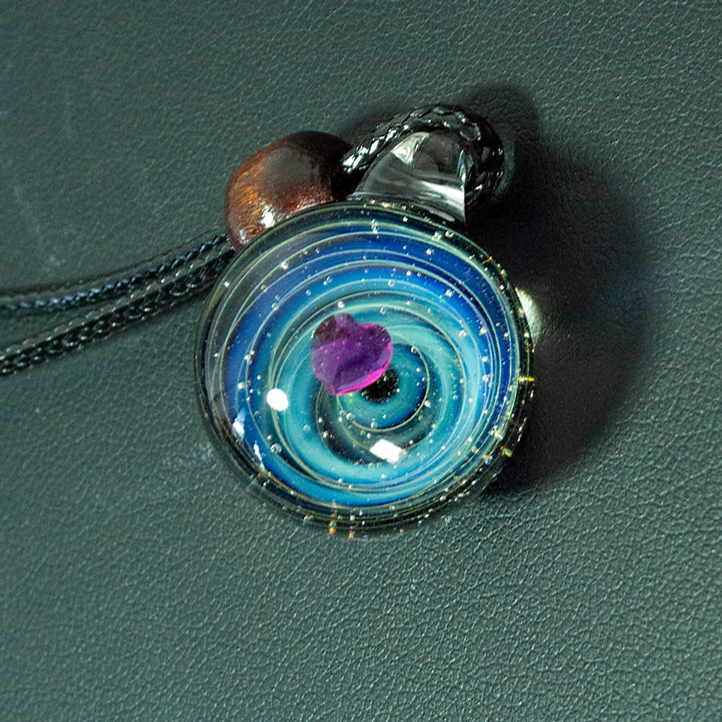 Unique Birthday Gifthandmade Glass Universe Pendant 24mm | Etsy