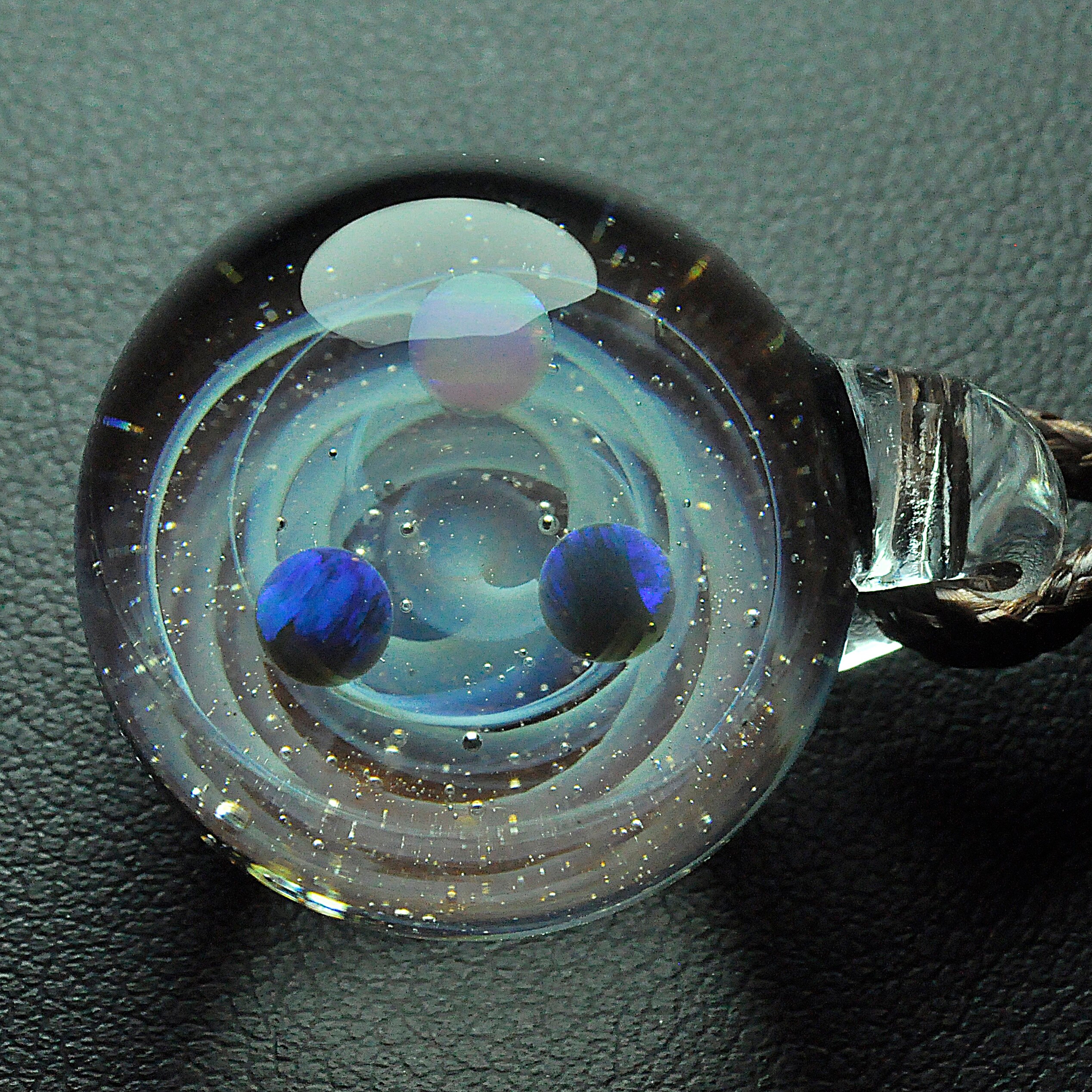 Unique Birthday GiftHandmade Glass Universe Pendant 24mm | Etsy