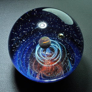 Unique Gift Night Sky Galaxy Marble Universe Pellet Ball Space Blown ...
