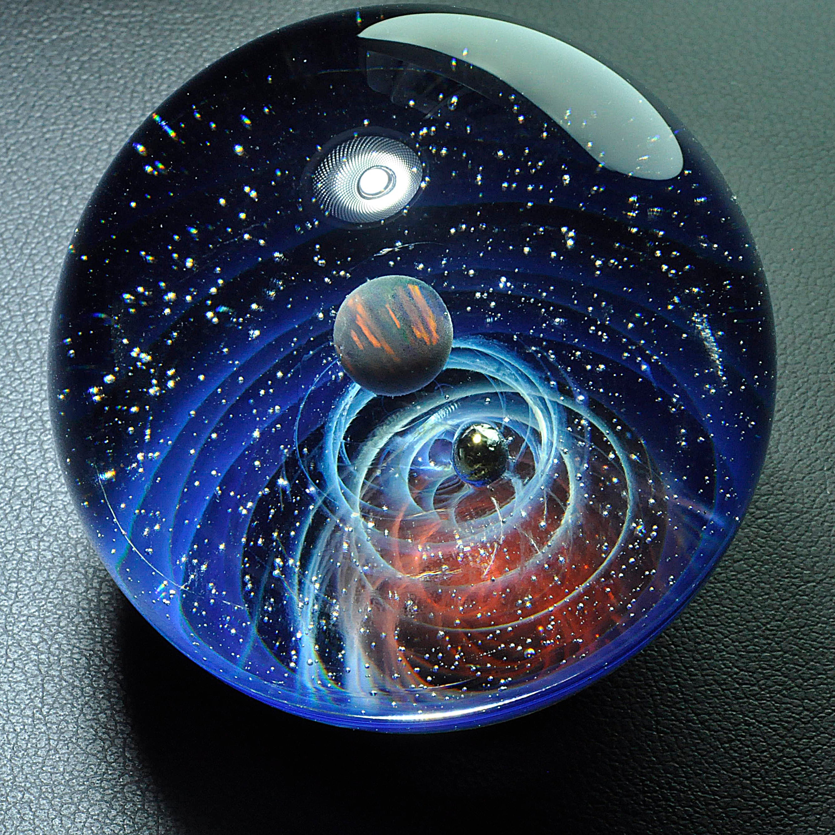 Unique Gift Night Sky Galaxy Marble Universe Pellet Ball Space Blown ...