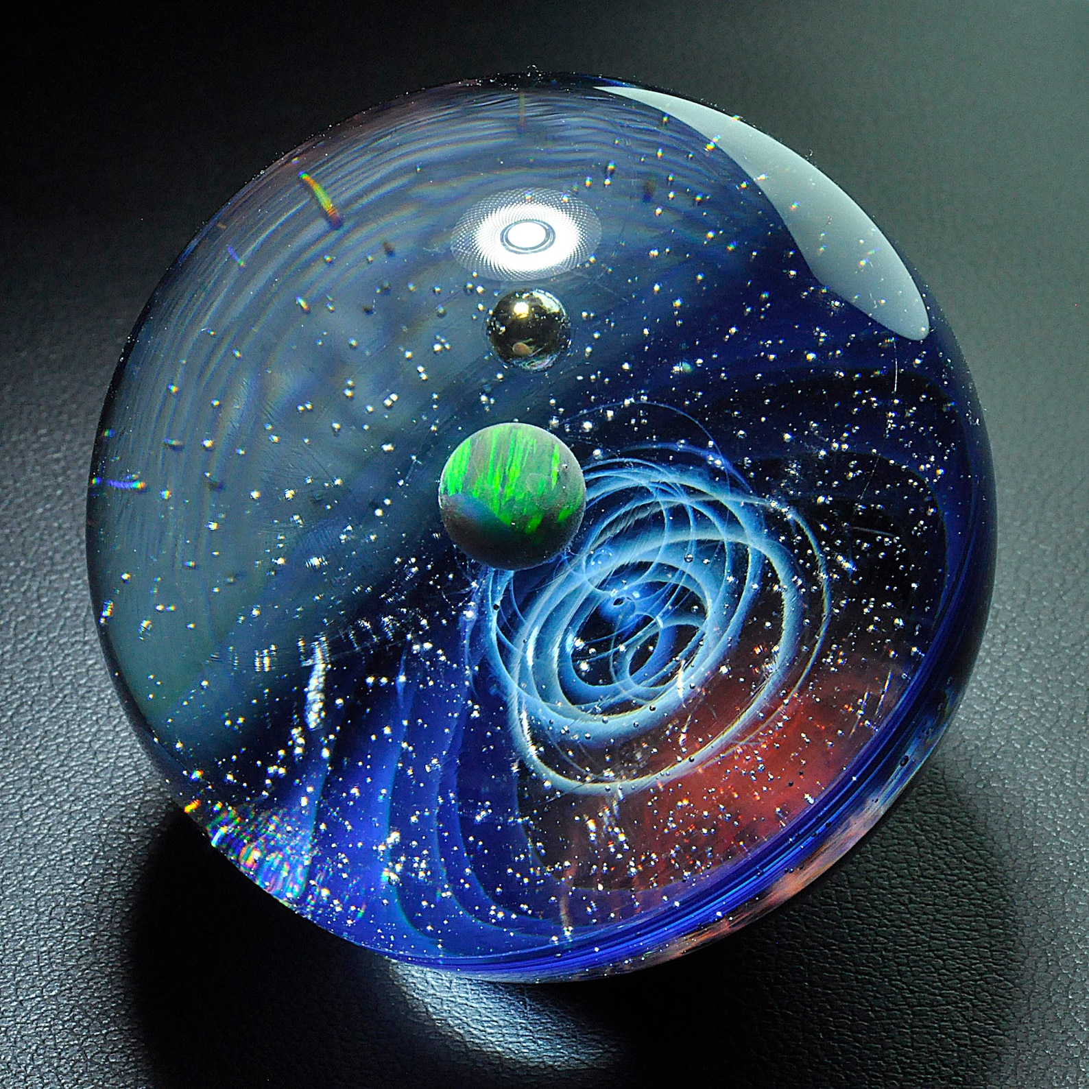 Unique Gift Night Sky Galaxy Marble Universe Pellet Ball Space Blown ...