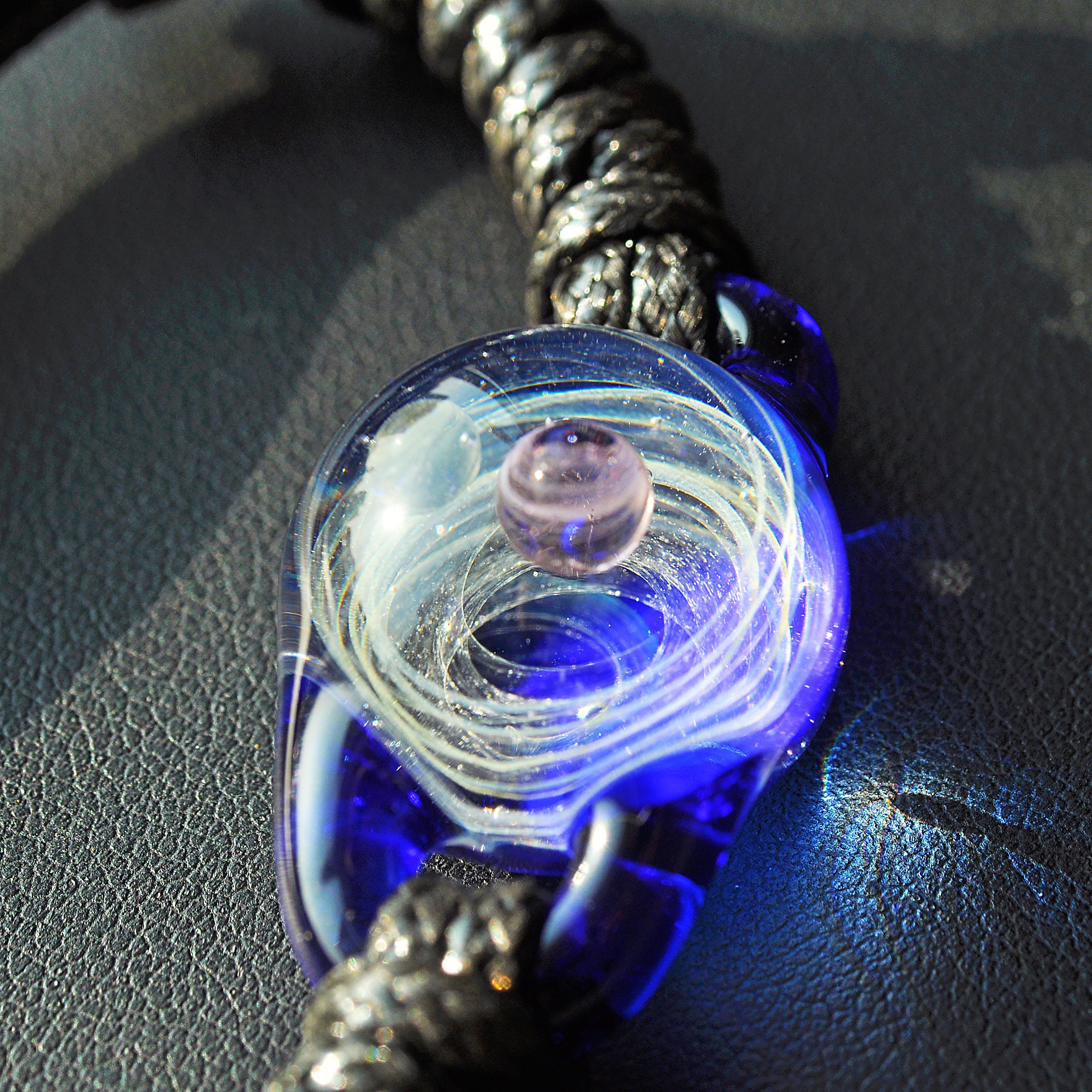 Universe Pendant Space Blown Glass 1 Inchesglass domePlanet | Etsy