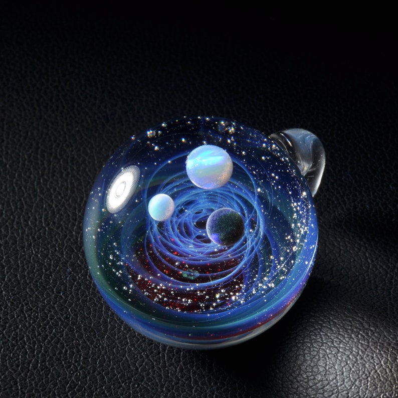 Handmade Glass Universe Pendant 23mmunique Birthday Gift | Etsy
