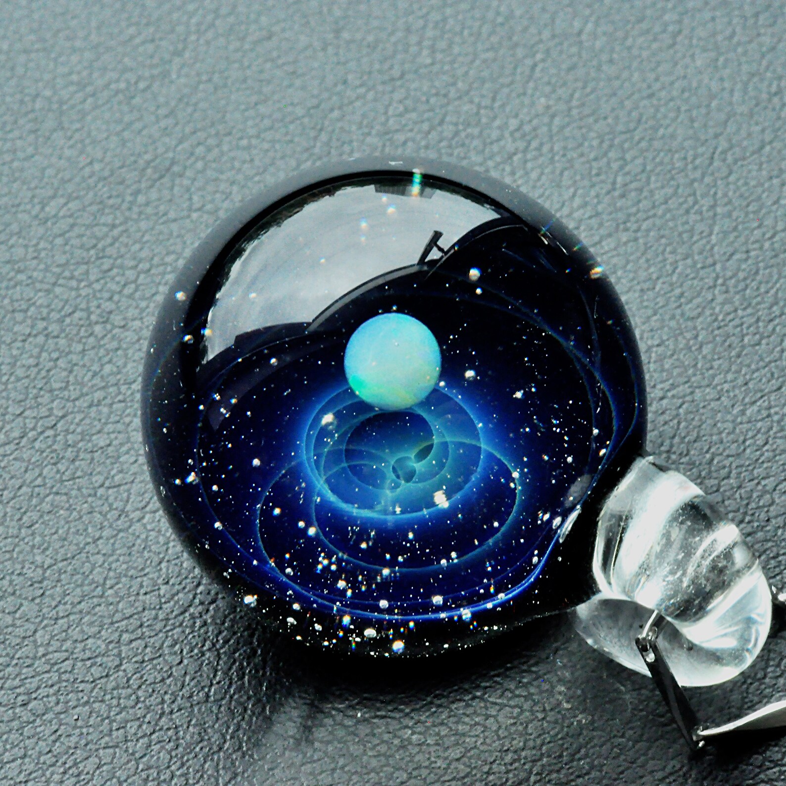 Handmade Glass Universe Pendant 24mmunique Birthday Gift - Etsy
