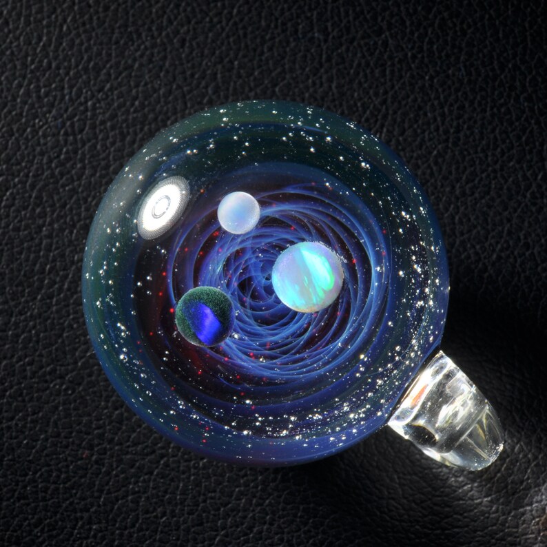 Handmade Glass Universe Pendant 23mmunique Birthday Gift | Etsy