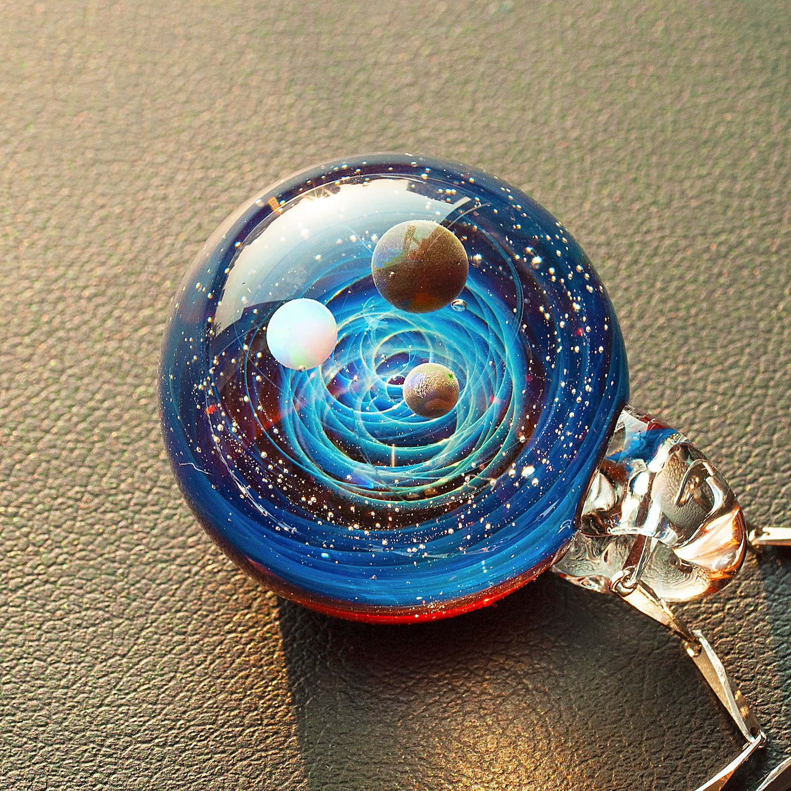 Handmade Glass Universe Pendant 24mmunique Birthday Gift - Etsy