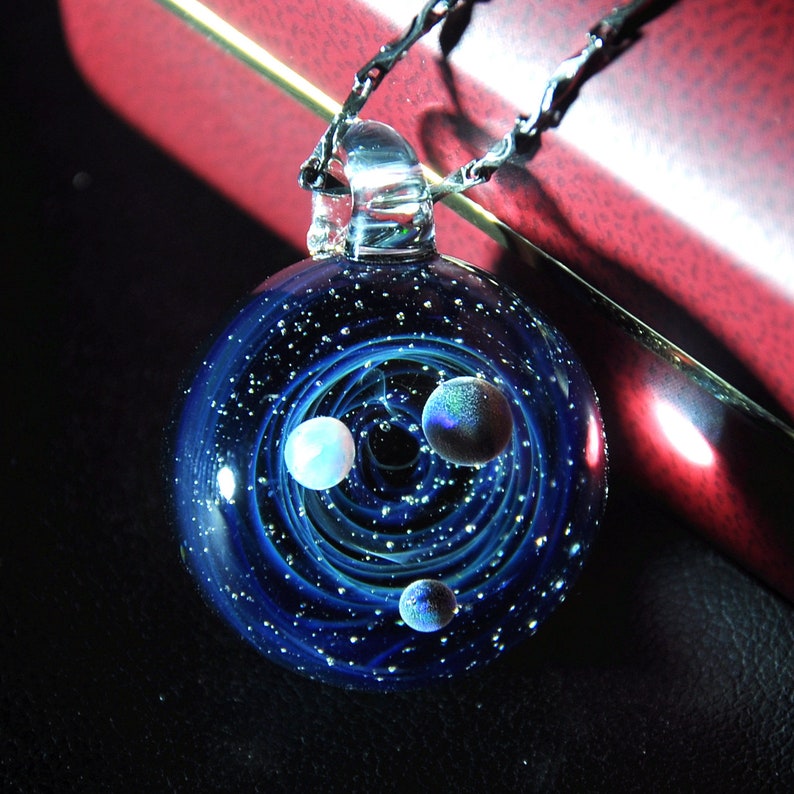 Handmade Glass Universe Pendant 24mmunique Birthday Gift - Etsy
